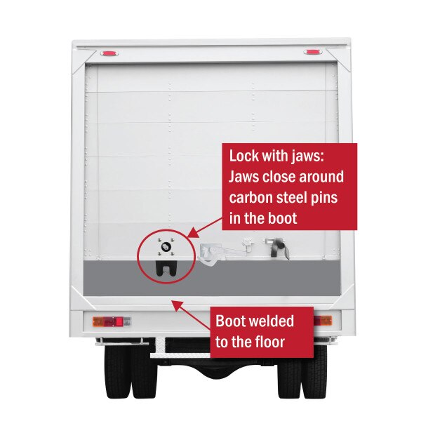 ENFORCER Roll Up Door Lock (Slam Lock) with Steel Boot | Transport Security